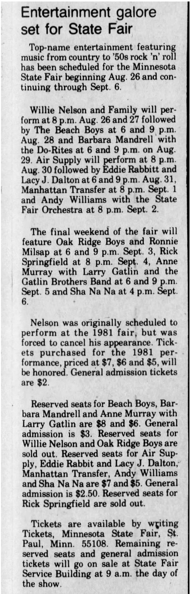 barbara mandrell Concert & Tour History | Concert Archives