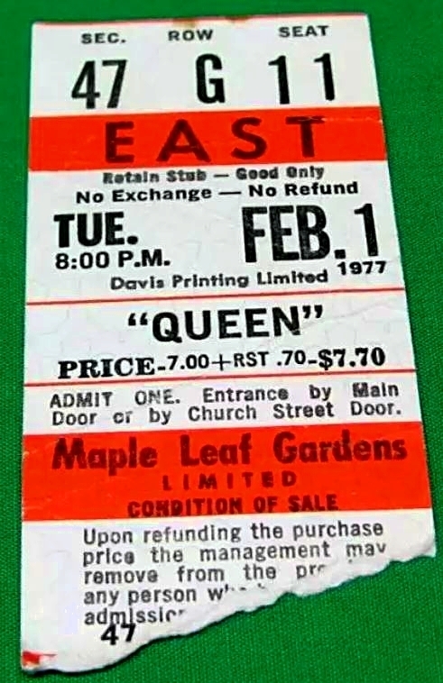 Queen's 1977 Concert & Tour History | Concert Archives