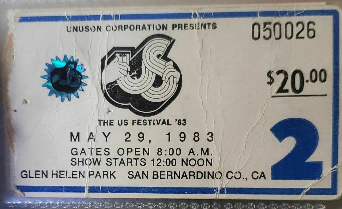 May 29, 1983: The US Festival 1983 at Glen Helen Amphitheater San ...