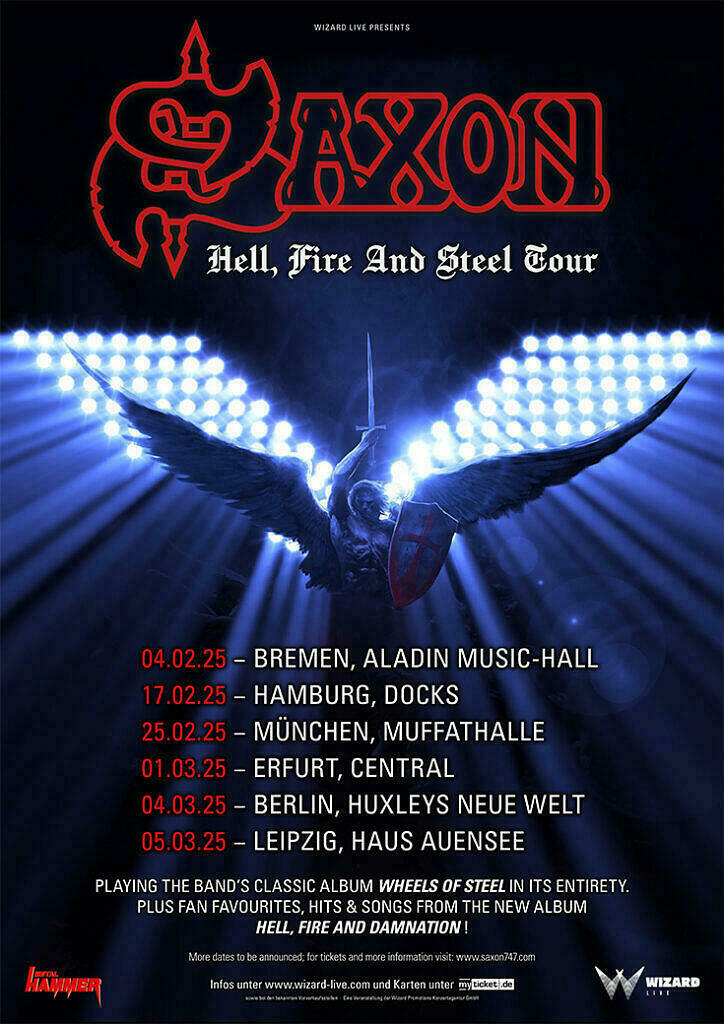 Saxon Concert & Tour History (Updated for 2024 - 2025) | Concert Archives