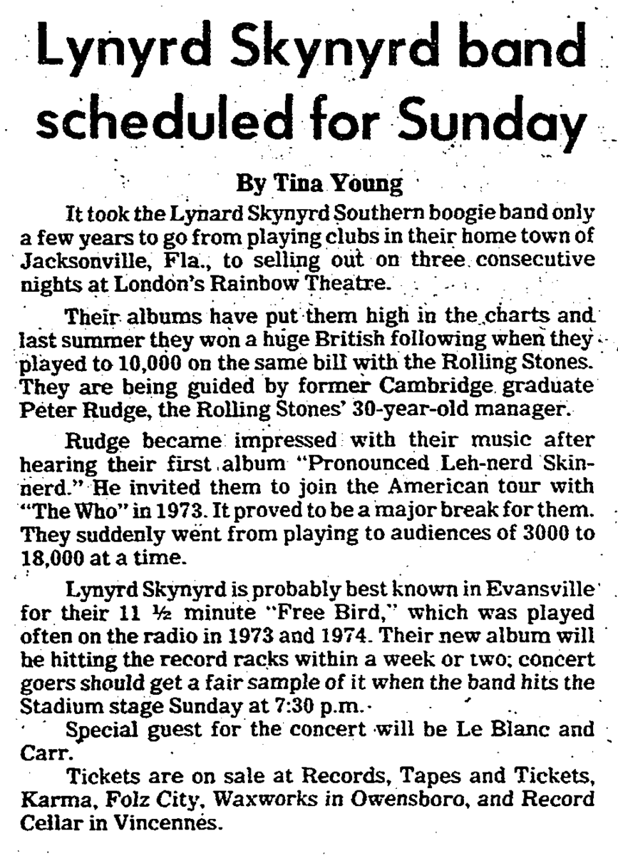 Concert History of Roberts Municipal Stadium Evansville, Indiana ...