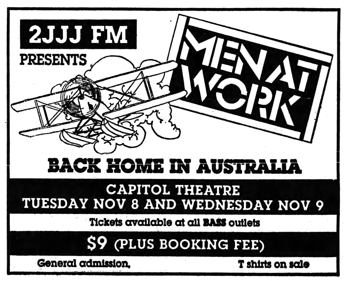 Men At Work Concert & Tour History (Updated for 2025) | Concert Archives