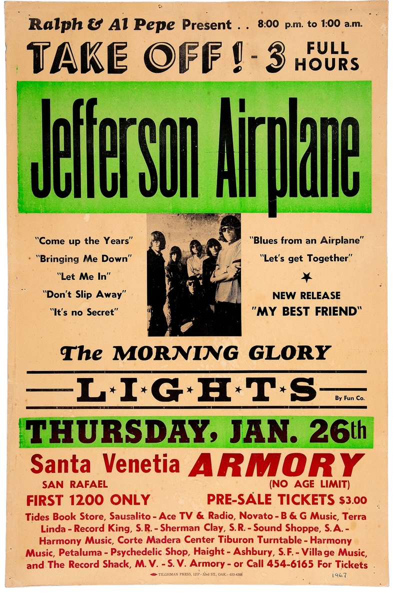Jefferson Airplane Concert & Tour History | Concert Archives