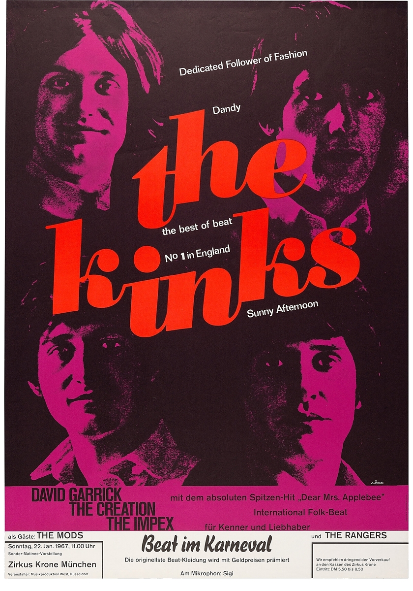 The Kinks Concert & Tour History (Updated for 2024) | Concert Archives