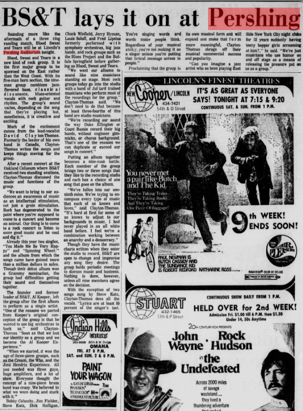 Concert History of Pershing Auditorium (aka Pershing Center) Lincoln ...