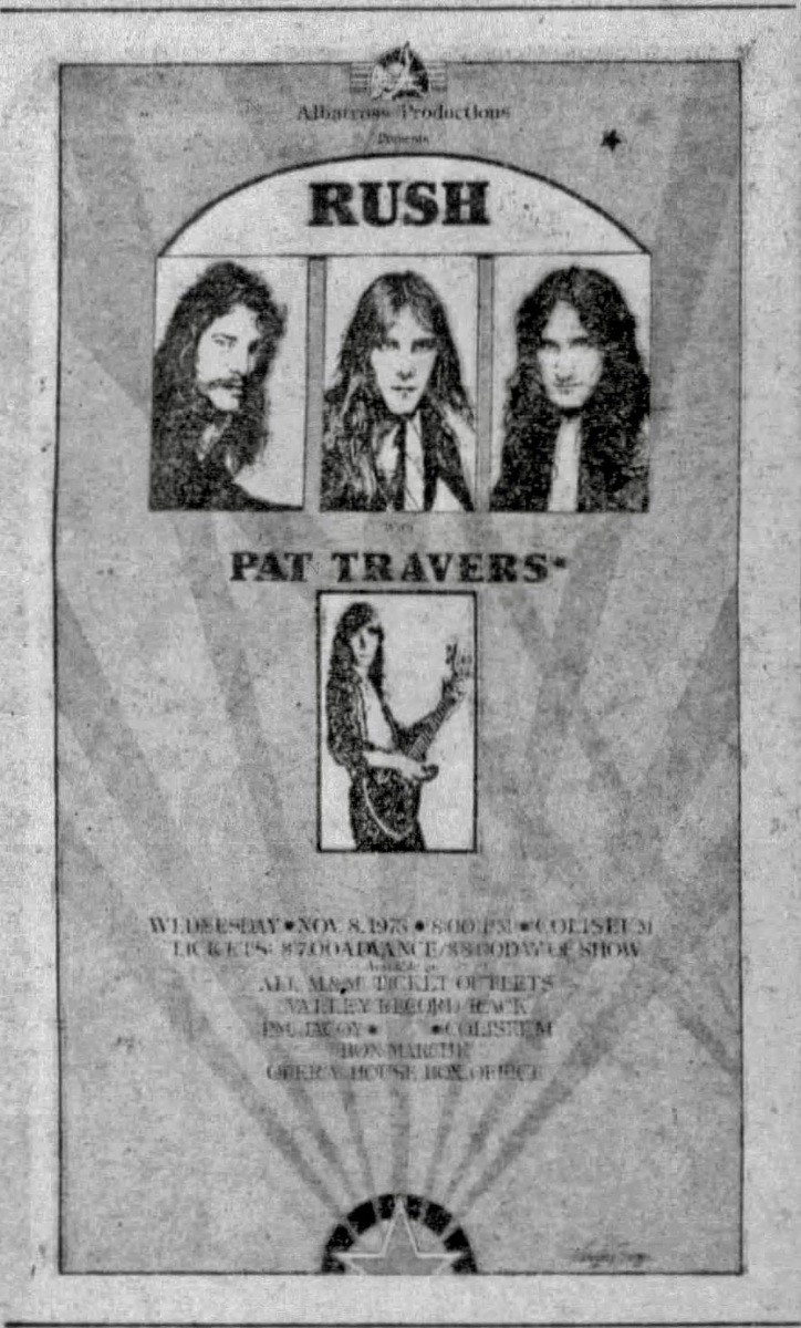 Rush's 1978 Concert & Tour History | Concert Archives