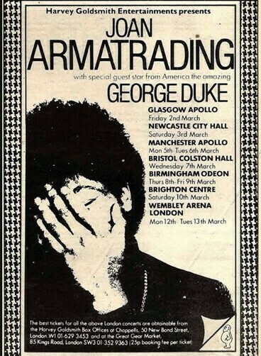 Joan Armatrading Concert & Tour History | Concert Archives