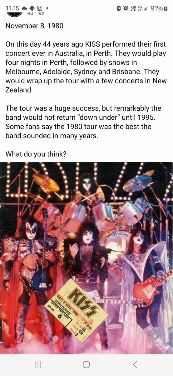 Concert History of Perth Entertainment Centre Perth, Western Australia ...