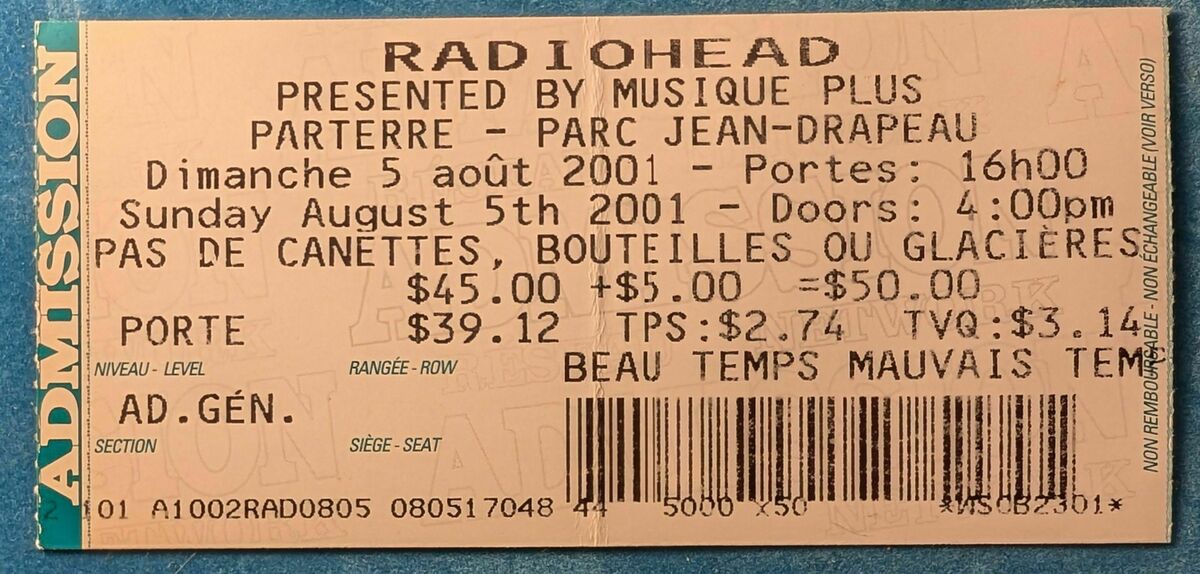 Radiohead Concert & Tour History (Updated for 2024) | Concert Archives