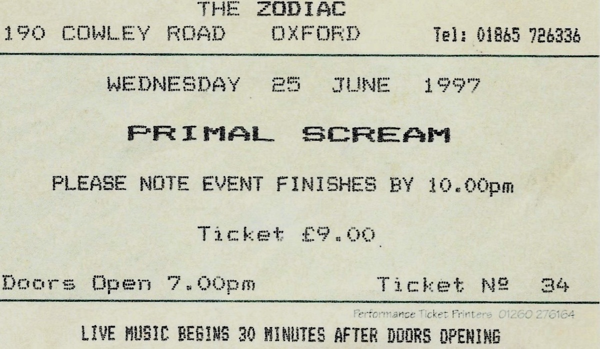 Primal Scream's 1999 Concert & Tour History | Concert Archives