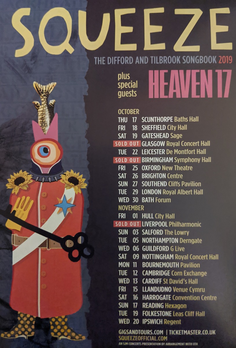 Squeeze Concert & Tour History (Updated for 2025) | Concert Archives