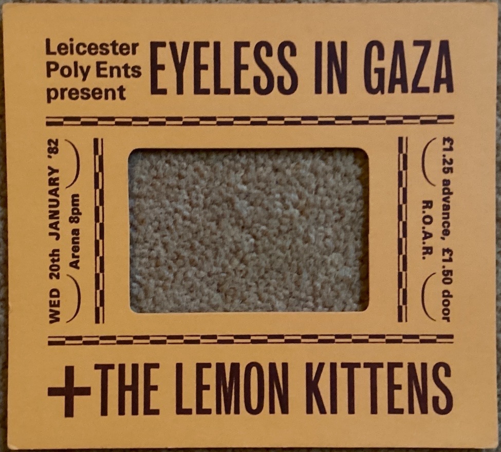 Eyeless In Gaza's 1982 Concert & Tour History | Concert Archives