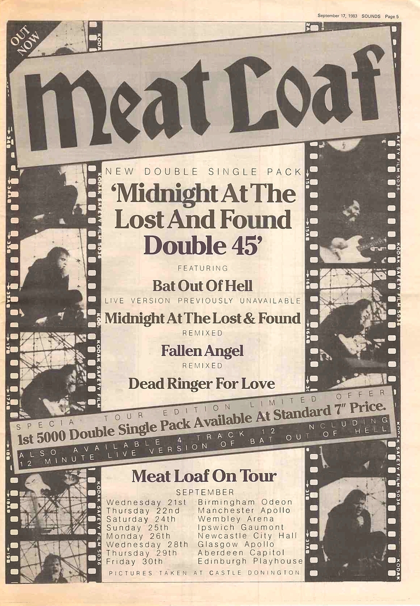 Meat Loaf Concert & Tour History | Concert Archives