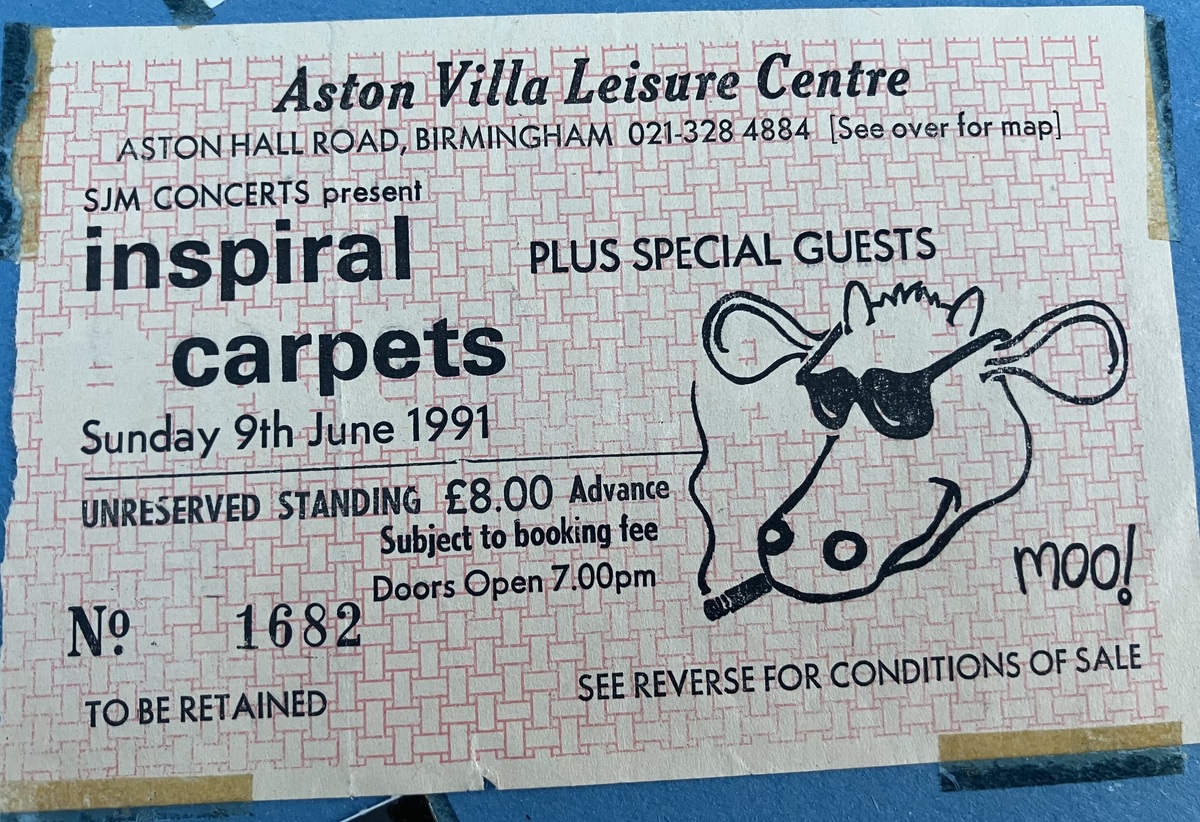 Jun 09, 1991: Inspiral Carpets at Aston Villa Leisure Centre Birmingham ...