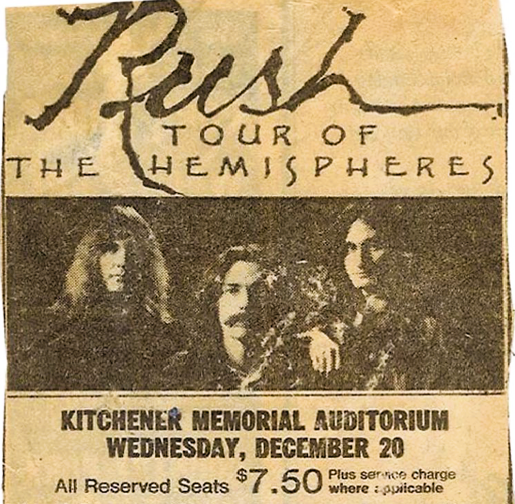 Rush's 1978 Concert & Tour History | Concert Archives
