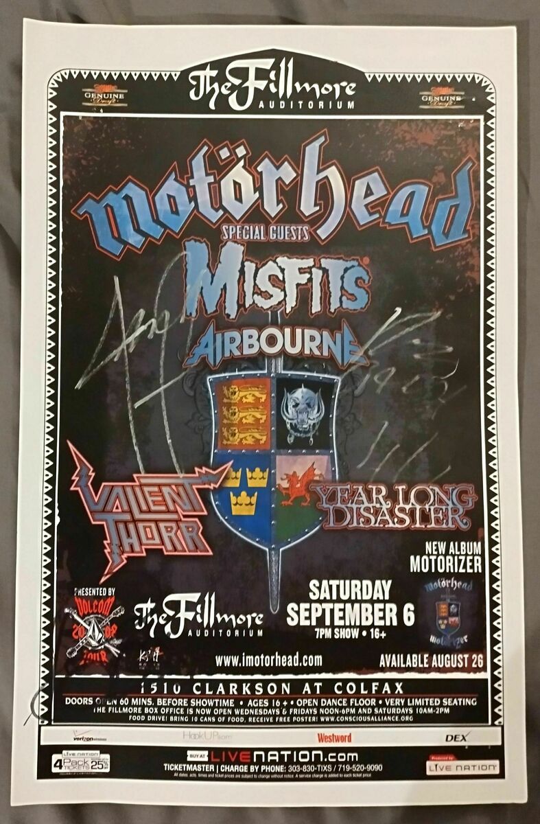 Motorhead , misfits Concert & Tour History | Concert Archives
